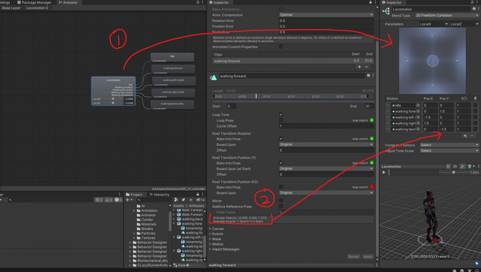 Make Locomotion look good in Unity3D – Clonefactor