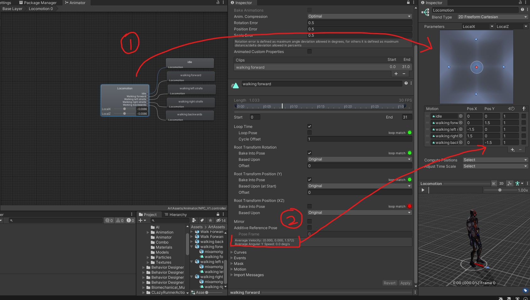 Make Locomotion look good in Unity3D – Clonefactor