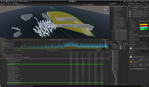 實作三角視線測敵, Triangular field of view via BoxOverlap + Raycast – Clonefactor